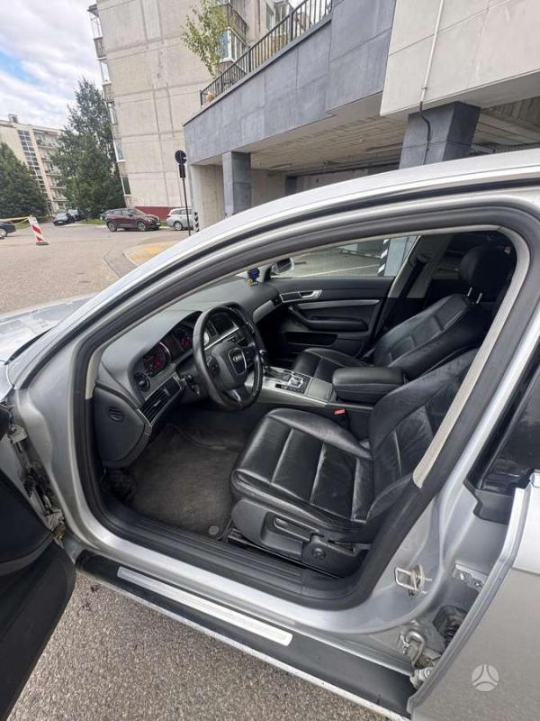 Grey Audi A6 2007 in Vilnius, with an engine capacity of 2.97 L and mileage of 330 thousand km for 1650 €, photo 8 on AUTOMOTO.COM.LV