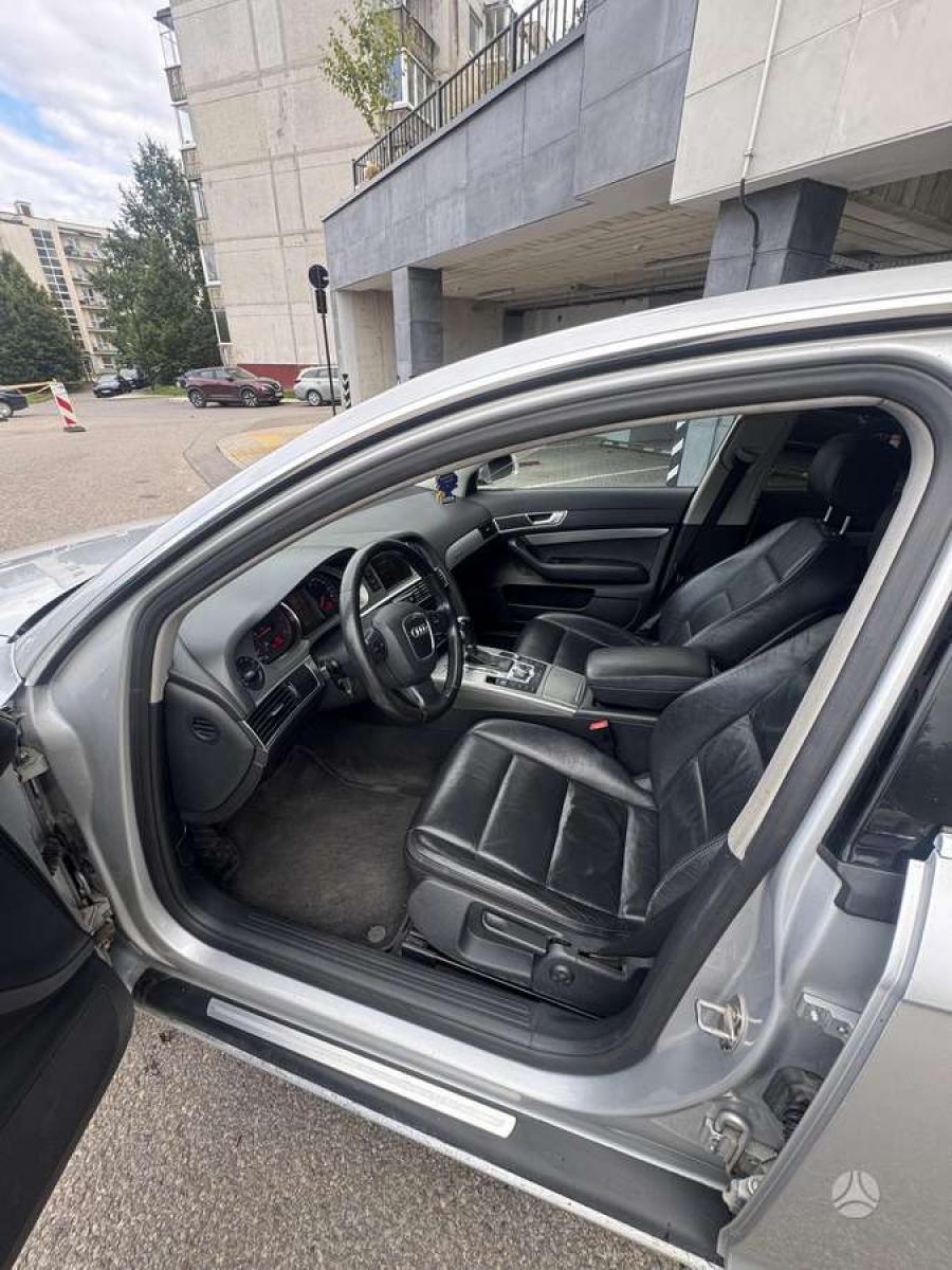 Grey Audi A6 2007 in Vilnius, with an engine capacity of 2.97 L and mileage of 330 thousand km for 1650 €, photo 8 on AUTOMOTO.COM.LV