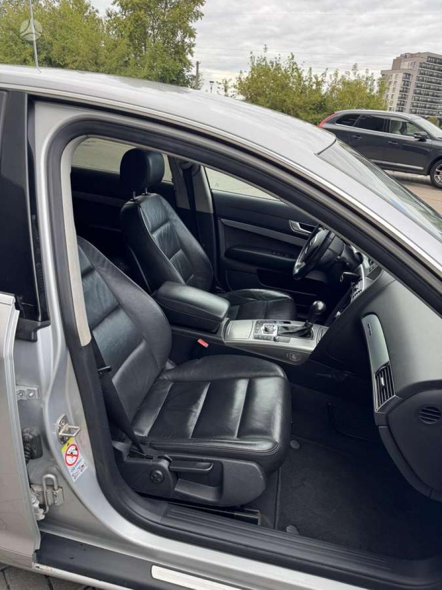 Grey Audi A6 2007 in Vilnius, with an engine capacity of 2.97 L and mileage of 330 thousand km for 1650 €, photo 9 on AUTOMOTO.COM.LV