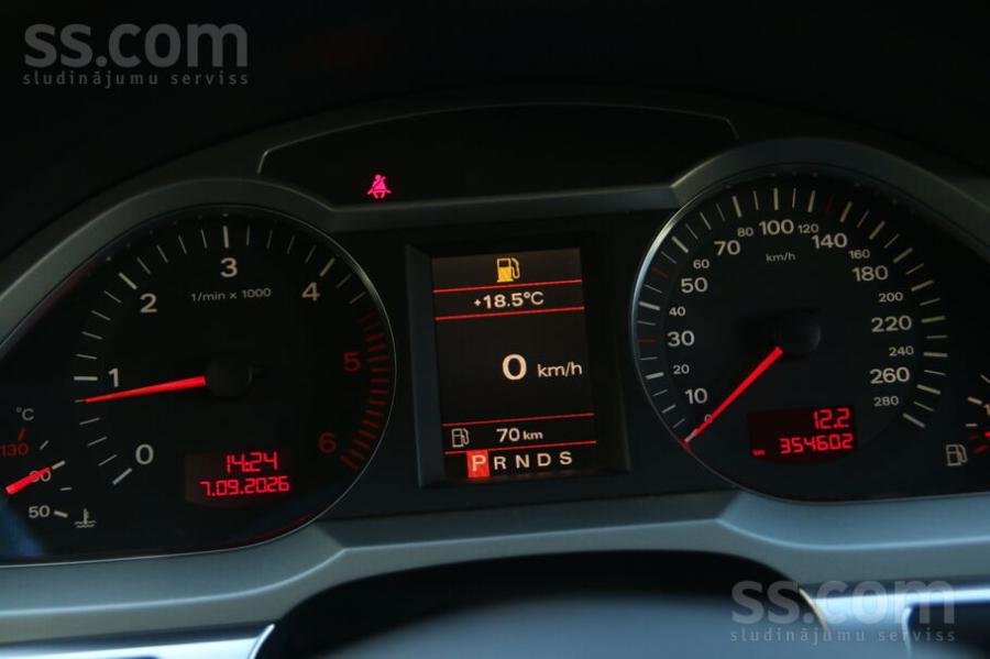 Pelēks Audi A6 2007 Rīga, ar dzinēja tilpumu 3.00 L un nobraukumu 354 tūkst. km par 3190 €, foto 17 vietnē AUTOMOTO.COM.LV