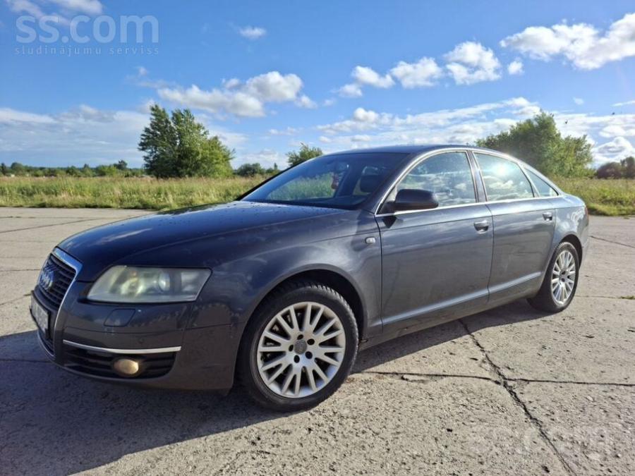 Grey Audi A6 2007 in Riga, with an engine capacity of 2.70 L and mileage of 450 thousand km for 1900 €, photo 1 on AUTOMOTO.COM.LV