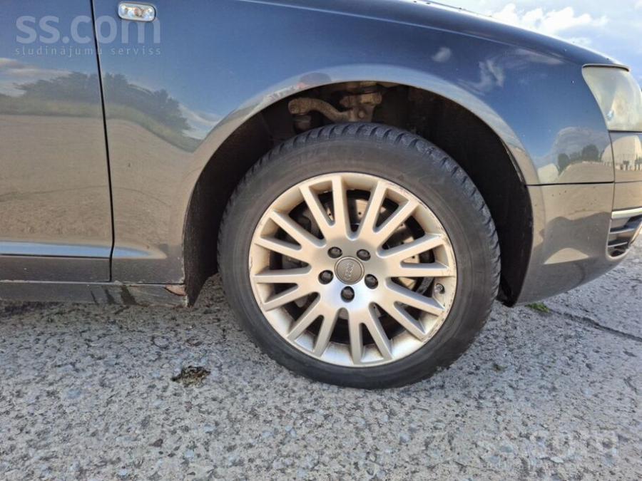 Grey Audi A6 2007 in Riga, with an engine capacity of 2.70 L and mileage of 450 thousand km for 1900 €, photo 9 on AUTOMOTO.COM.LV