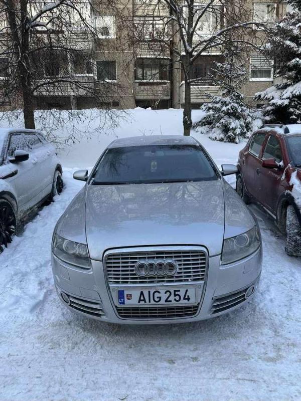 Grey Audi A6 2008 in Vilnius, with an engine capacity of 2.97 L and mileage of 280 thousand km for 5200 €, photo 3 on AUTOMOTO.COM.LV