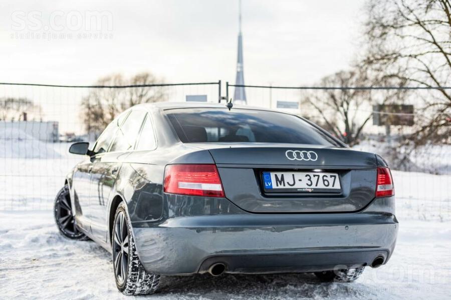Pelēks Audi A6 2008 Rīga, ar dzinēja tilpumu 3.00 L un nobraukumu 360 tūkst. km par 4390 €, foto 6 vietnē AUTOMOTO.COM.LV