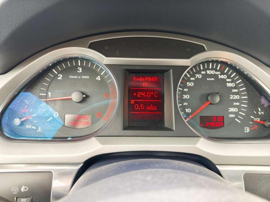 Серый Ауди А6 2008 в Вильнюс, объемом двигателя 2.70 л и пробегом 240 тыс. км за 4550 €, фото 10 на AUTOMOTO.COM.LV
