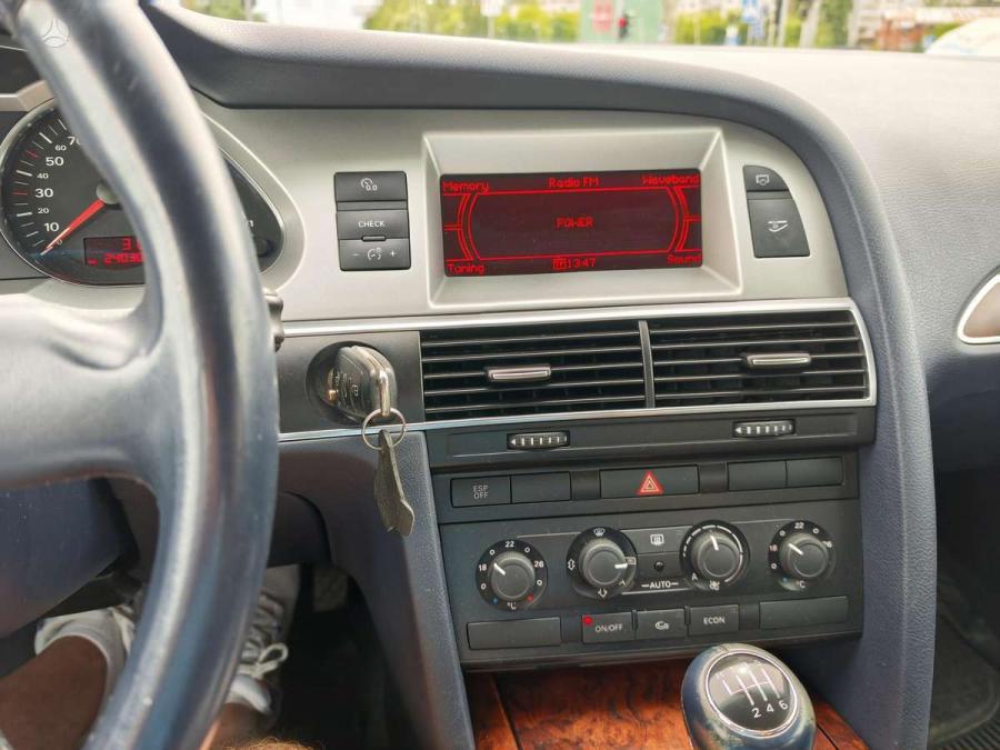 Серый Ауди А6 2008 в Вильнюс, объемом двигателя 2.70 л и пробегом 240 тыс. км за 4550 €, фото 11 на AUTOMOTO.COM.LV