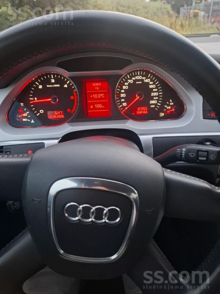Grey Audi A6 2008 in Dobele, with an engine capacity of 2.00 L and mileage of 358 thousand km for 2900 €, photo 12 on AUTOMOTO.COM.LV