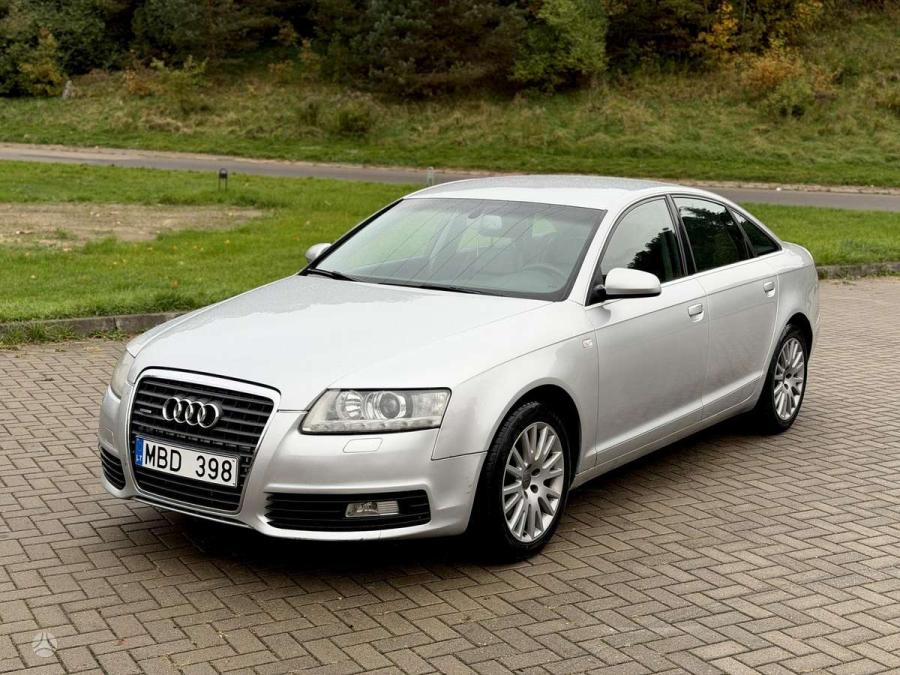 Grey Audi A6 2008 in Vilnius, with an engine capacity of 3.00 L and mileage of 297 thousand km for 3300 €, photo 1 on AUTOMOTO.COM.LV