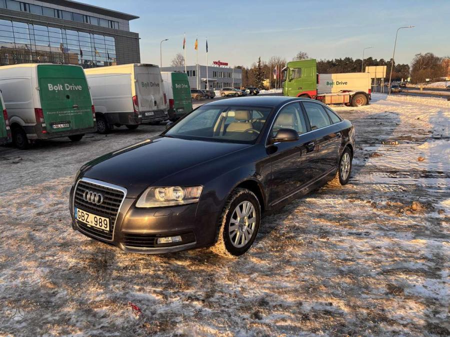 Grey Audi A6 2009 in Vilnius, with an engine capacity of 2.70 L and mileage of 304 thousand km for 5500 €, photo 1 on AUTOMOTO.COM.LV