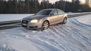 Pelēks Audi A6 2009 Radviliškis, ar dzinēja tilpumu 2.70 L un nobraukumu 342 tūkst. km par 2400 €, foto  vietnē AUTOMOTO.COM.LV