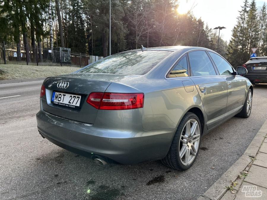 Pelēks Audi A6 2009 Viļņa, ar dzinēja tilpumu 2.70 L un nobraukumu 350 tūkst. km par 5300 €, foto 6 vietnē AUTOMOTO.COM.LV