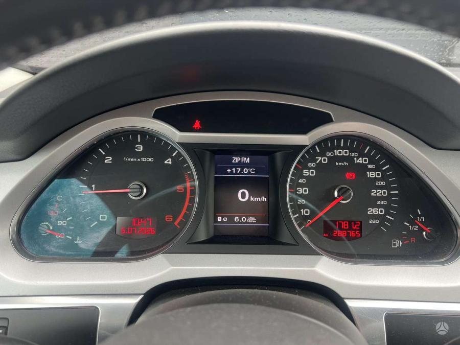 Pelēks Audi A6 2009 Kauņa, ar dzinēja tilpumu 1.97 L un nobraukumu 289 tūkst. km par 6200 €, foto 10 vietnē AUTOMOTO.COM.LV