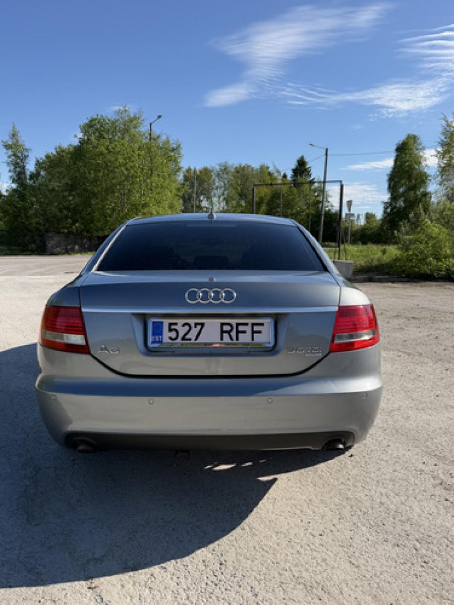 Grey Audi A6 2009 in Tallinn, with an engine capacity of 3.00 L and mileage of 353 thousand km for 5999 €, photo 8 on AUTOMOTO.COM.LV