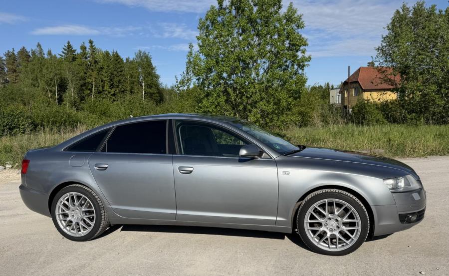Grey Audi A6 2009 in Tallinn, with an engine capacity of 3.00 L and mileage of 353 thousand km for 5999 €, photo 16 on AUTOMOTO.COM.LV