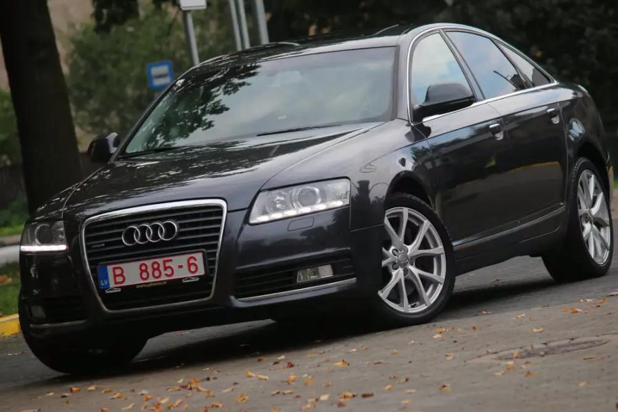 Grey Audi A6 2010 in Riga, with an engine capacity of 3.00 L and mileage of 305 thousand km for 6490 €, photo 1 on AUTOMOTO.COM.LV