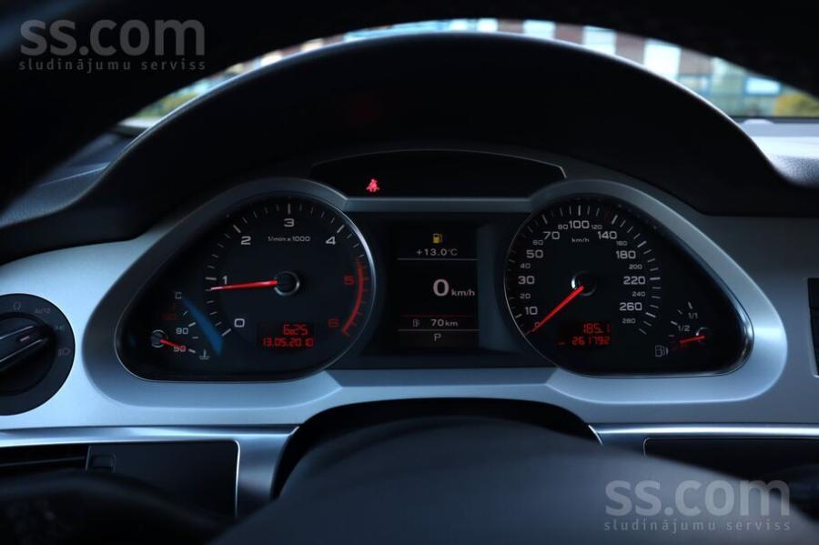 Grey Audi A6 2010 in Riga, with an engine capacity of 2.70 L and mileage of 261 thousand km for 5990 €, photo 14 on AUTOMOTO.COM.LV
