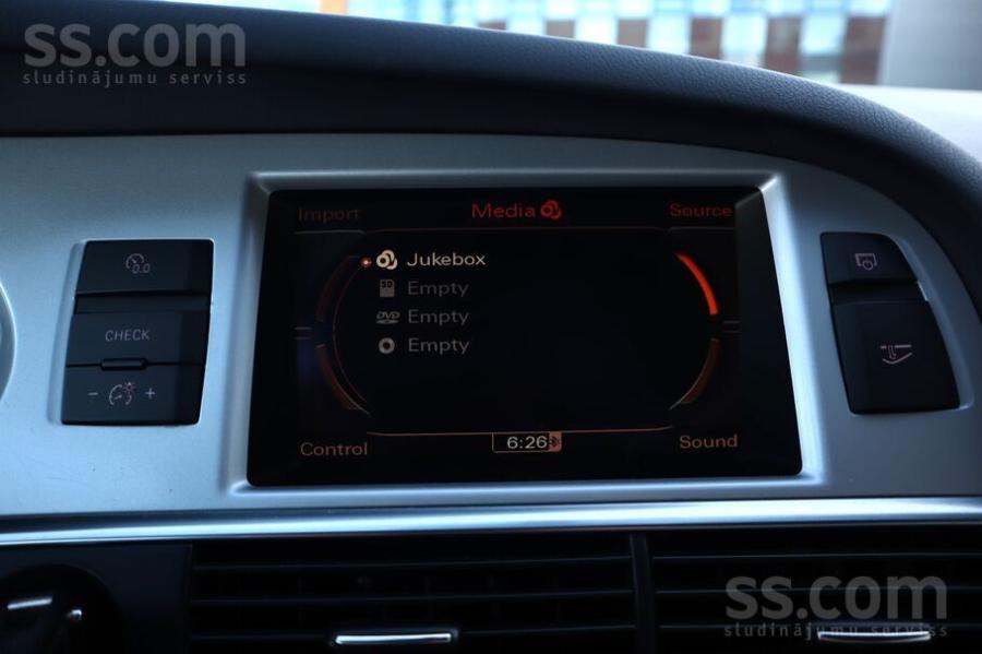 Grey Audi A6 2010 in Riga, with an engine capacity of 2.70 L and mileage of 261 thousand km for 5990 €, photo 15 on AUTOMOTO.COM.LV