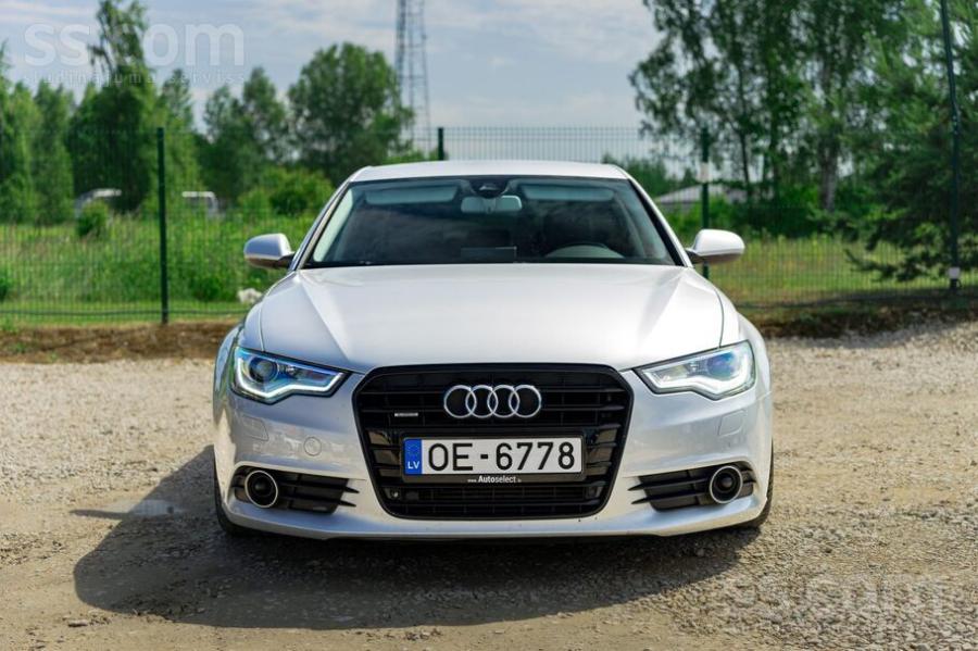 Grey Audi A6 2011 in Riga, with an engine capacity of 3.00 L and mileage of 0 thousand km for 13790 €, photo 2 on AUTOMOTO.COM.LV
