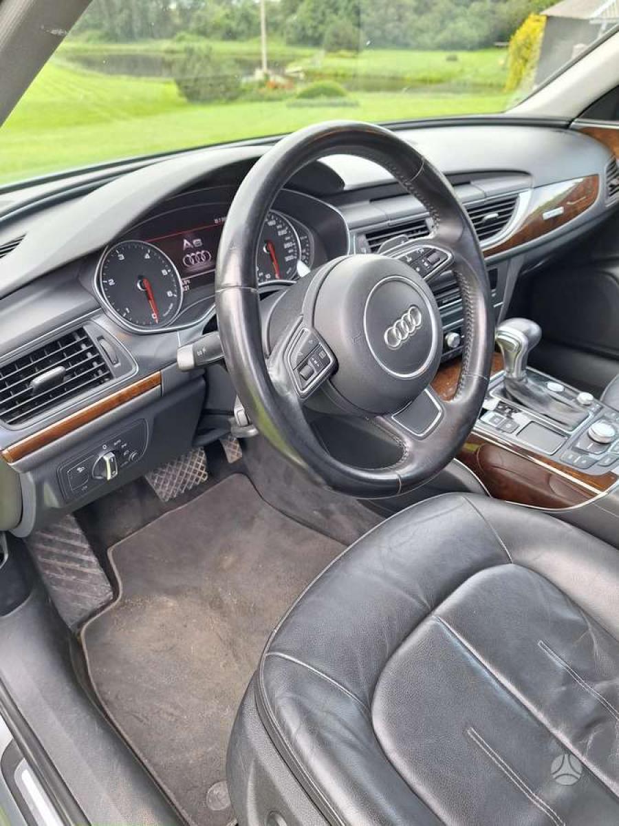Grey Audi A6 2011 in Lazdijai, with an engine capacity of 2.97 L and mileage of 242 thousand km for 9000 €, photo 10 on AUTOMOTO.COM.LV