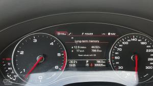 Grey Audi A6 2011 in Vilnius, with an engine capacity of 3.00 L and mileage of 306 thousand km for 9500 €, photo 9 on AUTOMOTO.COM.LV