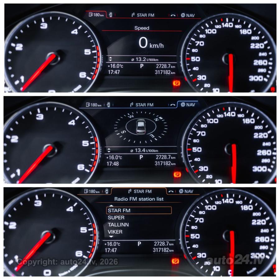 Pelēks Audi A6 2012 Tallina, ar dzinēja tilpumu 3.00 L un nobraukumu 317 tūkst. km par 9990 €, foto 30 vietnē AUTOMOTO.COM.LV