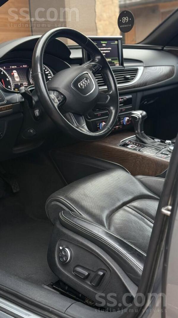 Grey Audi A6 2012 in Aizkraukle, with an engine capacity of 3.00 L and mileage of 284 thousand km for 8800 €, photo 5 on AUTOMOTO.COM.LV