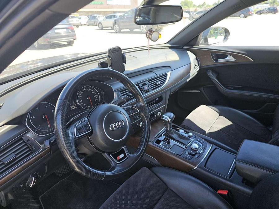 Grey Audi A6 2012 in Jonava, with an engine capacity of 2.97 L and mileage of 214 thousand km for 9200 €, photo 6 on AUTOMOTO.COM.LV