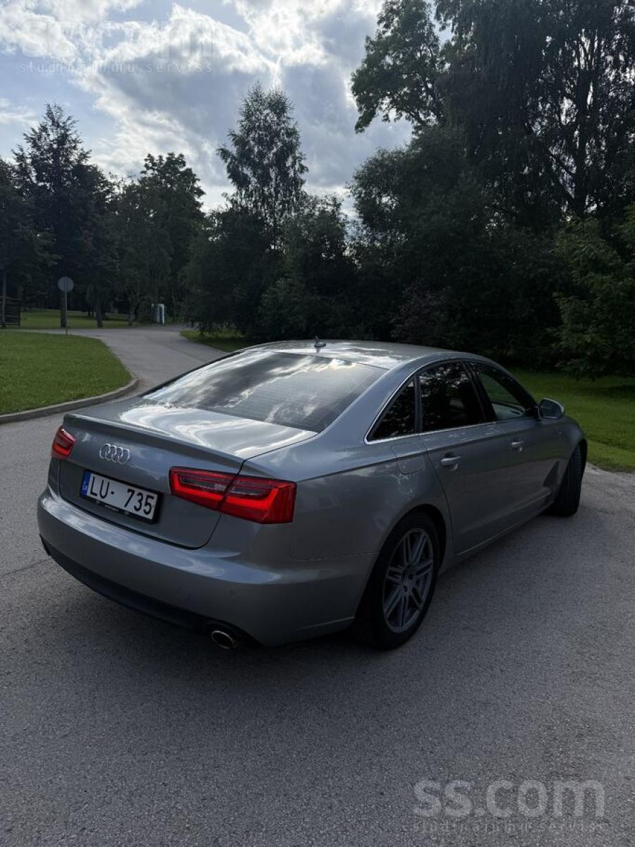 Grey Audi A6 2012 in Riga, with an engine capacity of 3.00 L and mileage of 263 thousand km for 8850 €, photo 4 on AUTOMOTO.COM.LV