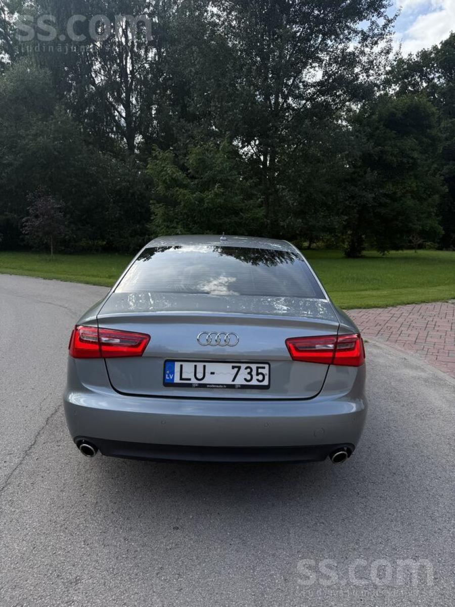 Grey Audi A6 2012 in Riga, with an engine capacity of 3.00 L and mileage of 263 thousand km for 8850 €, photo 5 on AUTOMOTO.COM.LV
