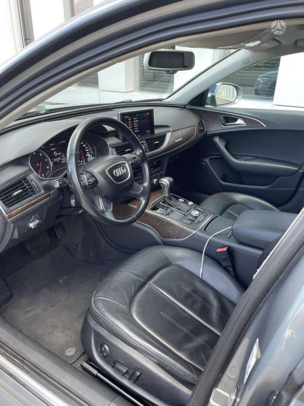 Grey Audi A6 2012 in Vilnius, with an engine capacity of 3.00 L and mileage of 210 thousand km for 8900 €, photo 10 on AUTOMOTO.COM.LV