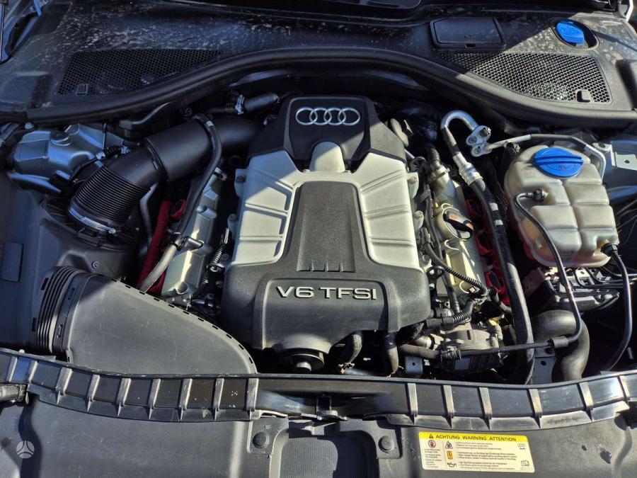 Grey Audi A6 2012 in Vilnius, with an engine capacity of 3.00 L and mileage of 378 thousand km for 5999 €, photo 25 on AUTOMOTO.COM.LV