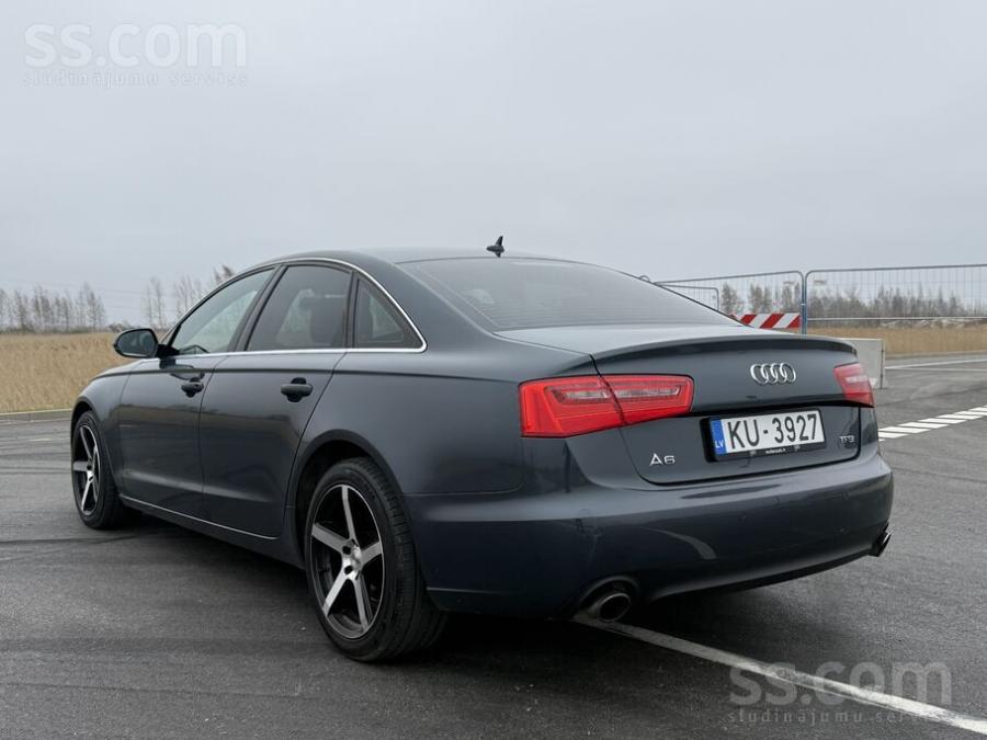 Grey Audi A6 2013 in Liepaja, with an engine capacity of 2.00 L and mileage of 248 thousand km for 8100 €, photo 5 on AUTOMOTO.COM.LV