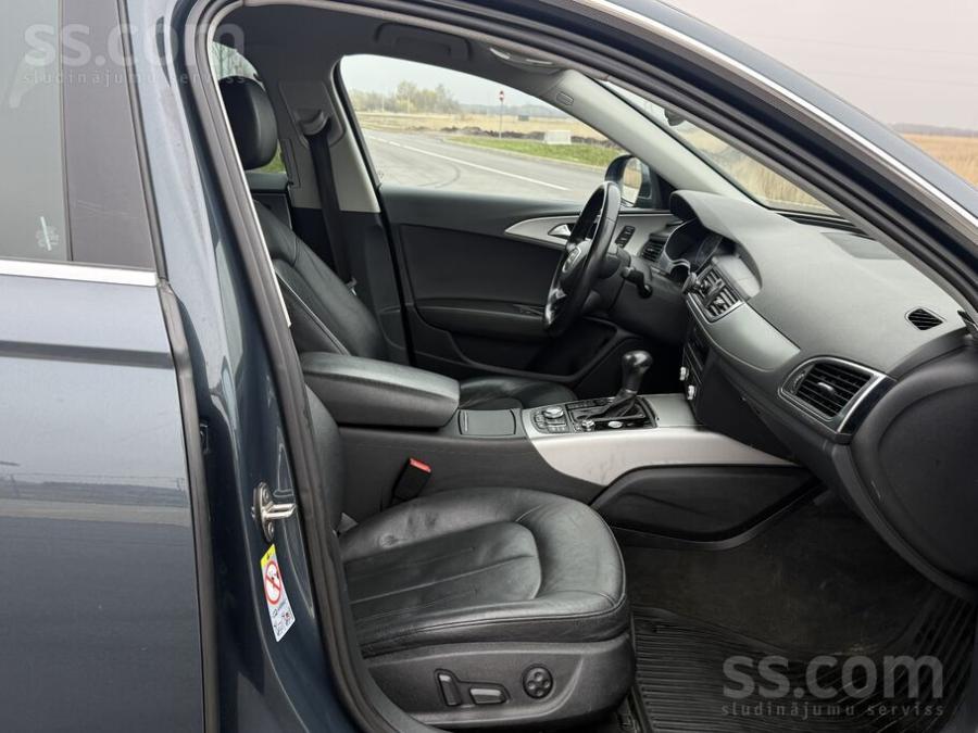 Grey Audi A6 2013 in Liepaja, with an engine capacity of 2.00 L and mileage of 248 thousand km for 8100 €, photo 13 on AUTOMOTO.COM.LV
