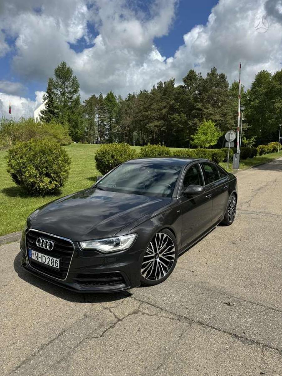 Grey Audi A6 2013 in Elektrenai, with an engine capacity of 2.97 L and mileage of 238 thousand km for 14900 €, photo 4 on AUTOMOTO.COM.LV