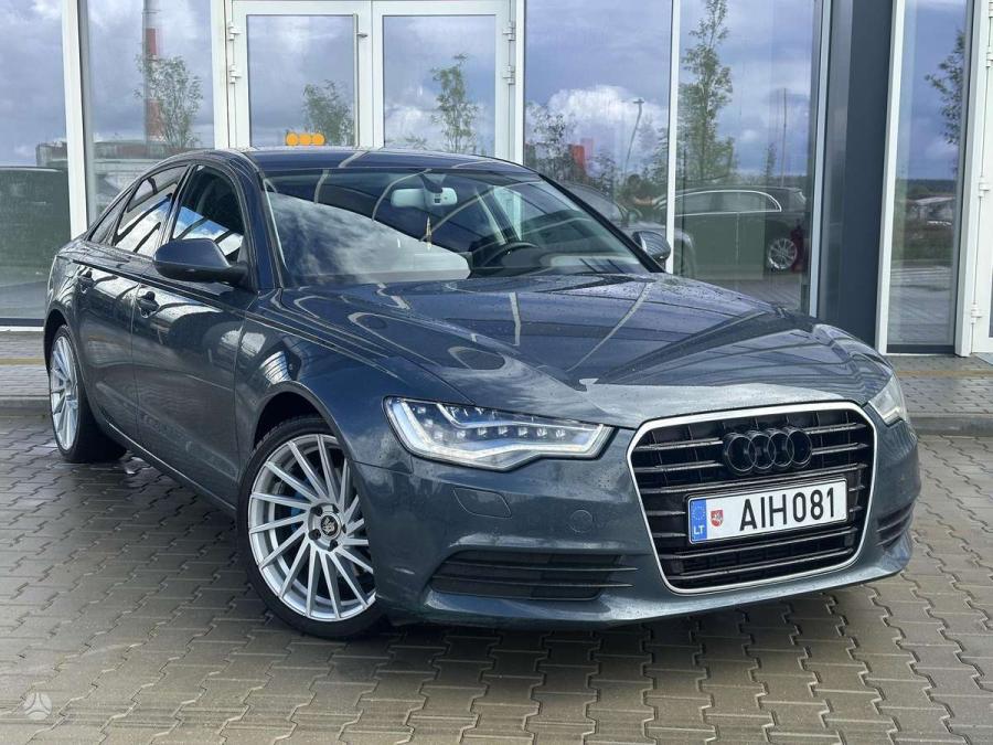 Grey Audi A6 2013 in Vilnius, with an engine capacity of 2.97 L and mileage of 244 thousand km for 9800 €, photo 1 on AUTOMOTO.COM.LV