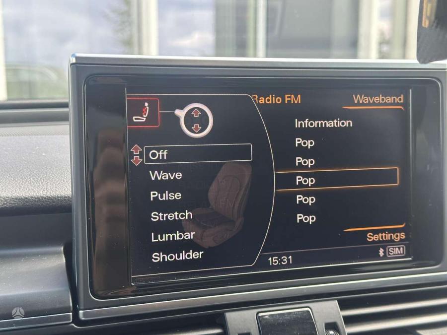 Grey Audi A6 2013 in Vilnius, with an engine capacity of 2.97 L and mileage of 244 thousand km for 9800 €, photo 8 on AUTOMOTO.COM.LV