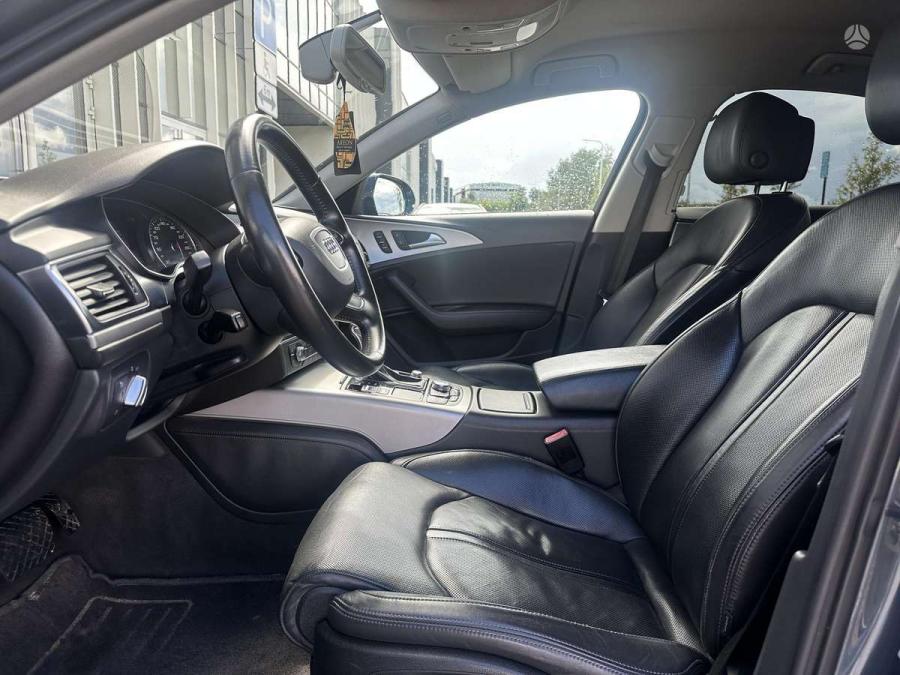 Grey Audi A6 2013 in Vilnius, with an engine capacity of 2.97 L and mileage of 244 thousand km for 9800 €, photo 14 on AUTOMOTO.COM.LV