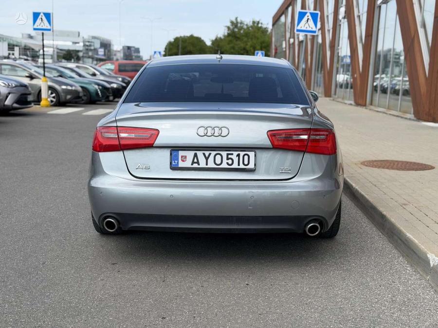 Grey Audi A6 2013 in Vilnius, with an engine capacity of 2.97 L and mileage of 280 thousand km for 4650 €, photo 9 on AUTOMOTO.COM.LV