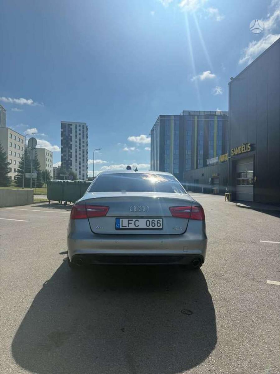 Pelēks Audi A6 2013 Viļņa, ar dzinēja tilpumu 3.00 L un nobraukumu 356 tūkst. km par 4700 €, foto 6 vietnē AUTOMOTO.COM.LV