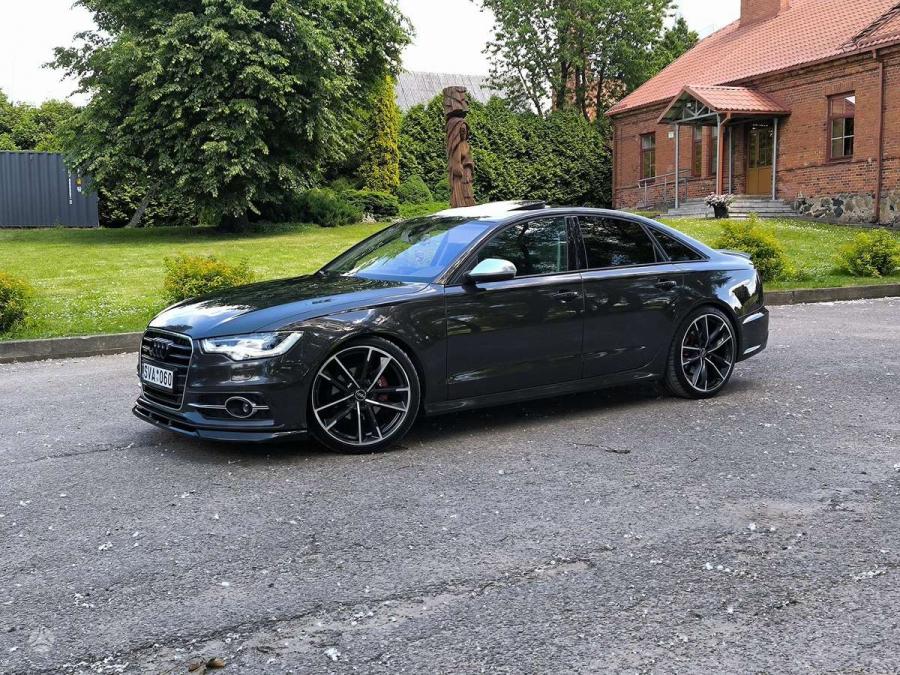 Pelēks Audi A6 2013 Kaišiadorys, ar dzinēja tilpumu 2.97 L un nobraukumu 337 tūkst. km par 13200 €, foto 5 vietnē AUTOMOTO.COM.LV