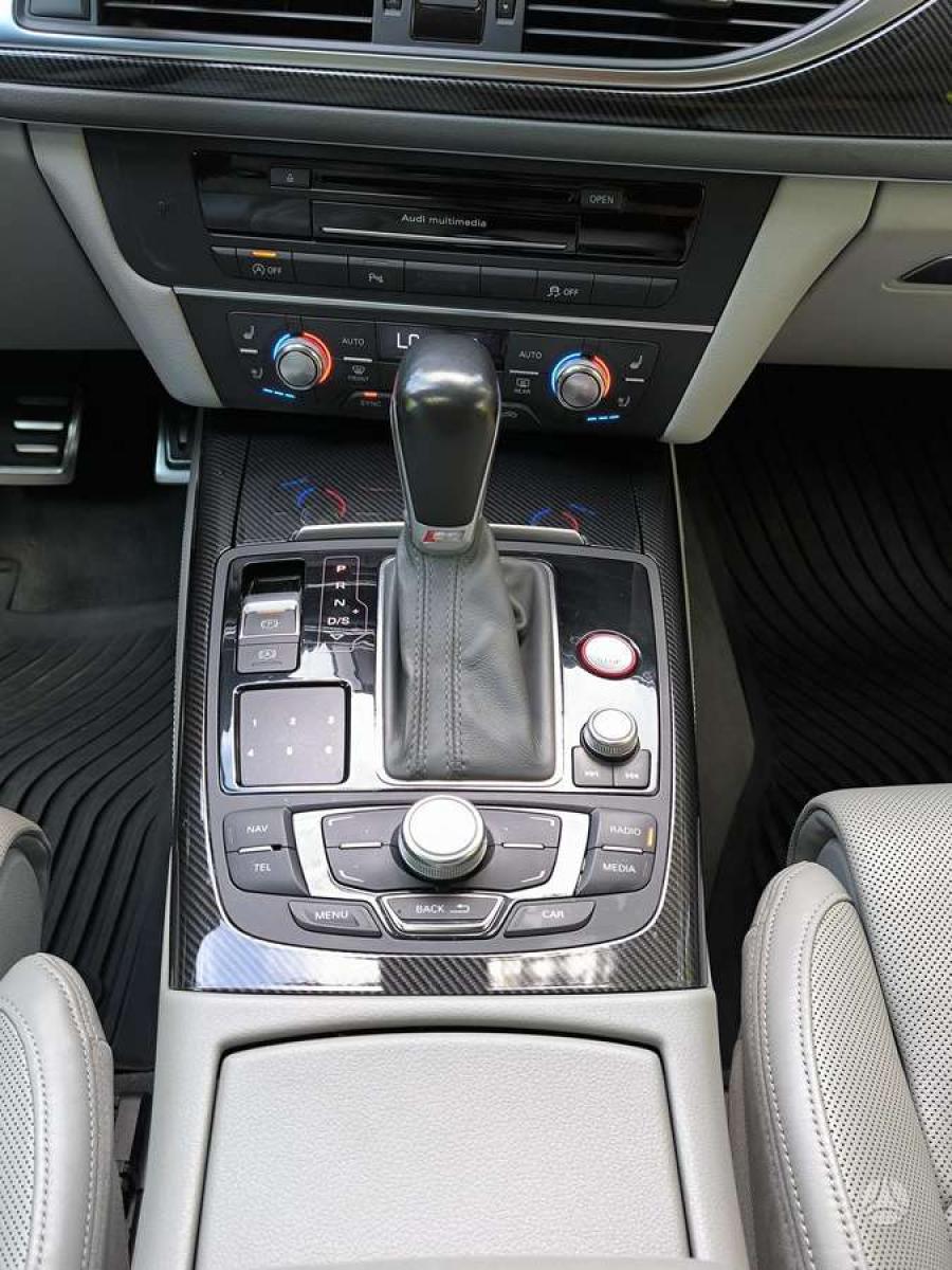 Pelēks Audi A6 2013 Kaišiadorys, ar dzinēja tilpumu 2.97 L un nobraukumu 337 tūkst. km par 13200 €, foto 10 vietnē AUTOMOTO.COM.LV