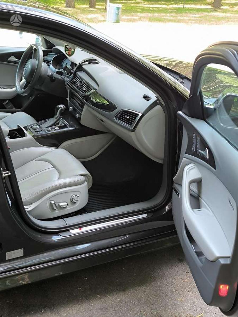 Pelēks Audi A6 2013 Kaišiadorys, ar dzinēja tilpumu 2.97 L un nobraukumu 337 tūkst. km par 13200 €, foto 13 vietnē AUTOMOTO.COM.LV