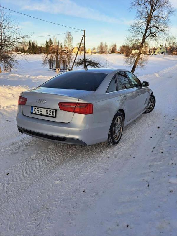 Grey Audi A6 2014 in Pasvalys, with an engine capacity of 2.00 L and mileage of 470 thousand km for 7500 €, photo 4 on AUTOMOTO.COM.LV