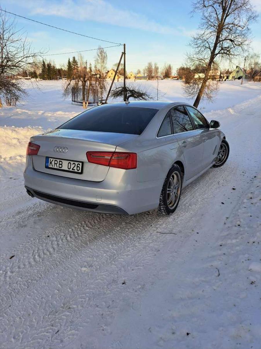 Grey Audi A6 2014 in Pasvalys, with an engine capacity of 2.00 L and mileage of 470 thousand km for 7500 €, photo 4 on AUTOMOTO.COM.LV