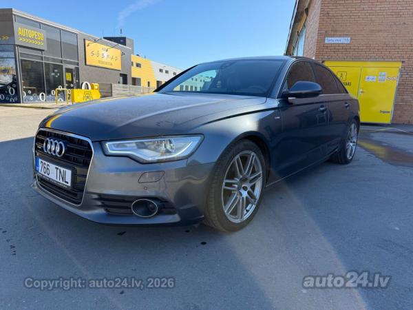 Grey Audi A6 2014 in Tallinn, with an engine capacity of 3.00 L and mileage of 297 thousand km for 10900 €, photo 2 on AUTOMOTO.COM.LV