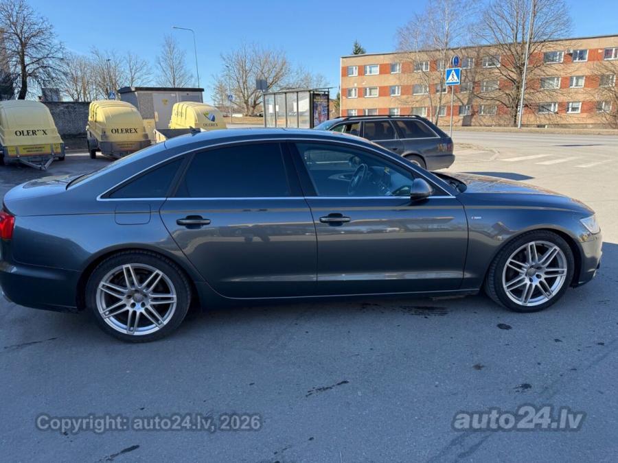 Grey Audi A6 2014 in Tallinn, with an engine capacity of 3.00 L and mileage of 297 thousand km for 10900 €, photo 5 on AUTOMOTO.COM.LV