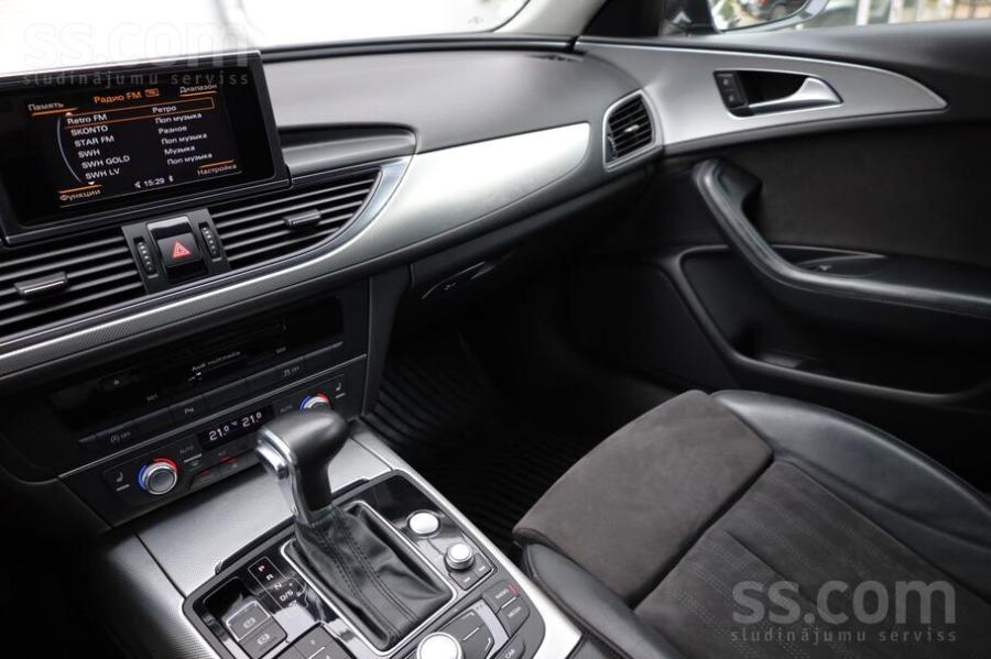 Grey Audi A6 2014 in Riga, with an engine capacity of 2.00 L and mileage of 0 thousand km for 7995 €, photo 10 on AUTOMOTO.COM.LV