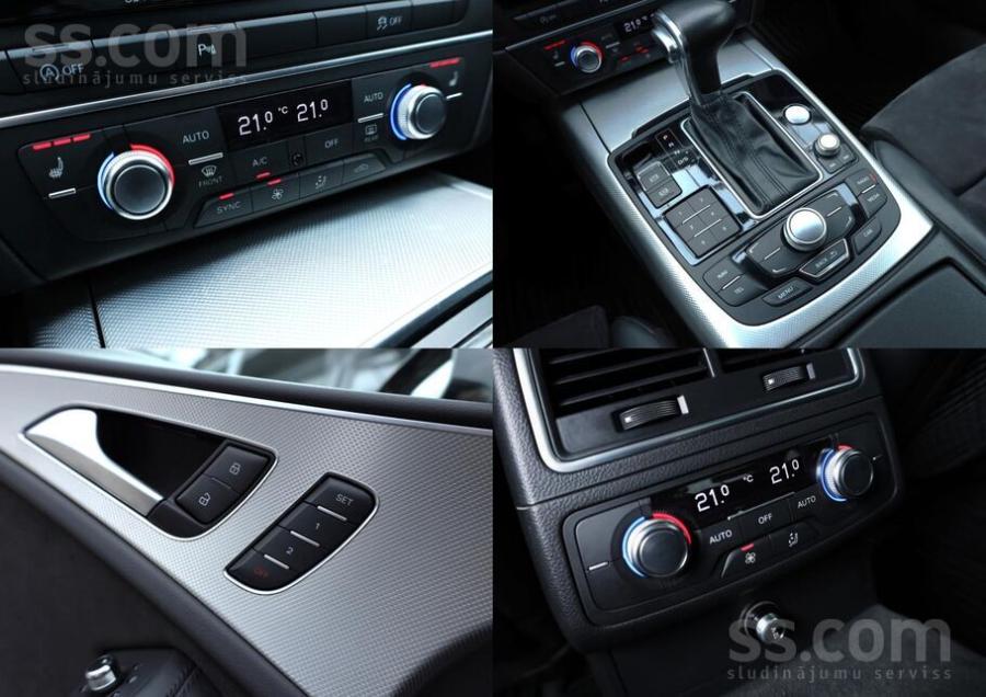 Grey Audi A6 2014 in Riga, with an engine capacity of 2.00 L and mileage of 0 thousand km for 7995 €, photo 17 on AUTOMOTO.COM.LV