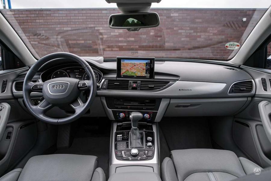 Pelēks Audi A6 2014 Kauņa, ar dzinēja tilpumu 2.97 L un nobraukumu 247 tūkst. km par 12250 €, foto 18 vietnē AUTOMOTO.COM.LV