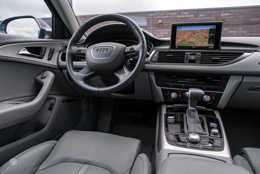 Pelēks Audi A6 2014 Kauņa, ar dzinēja tilpumu 2.97 L un nobraukumu 247 tūkst. km par 12250 €, foto 19 vietnē AUTOMOTO.COM.LV